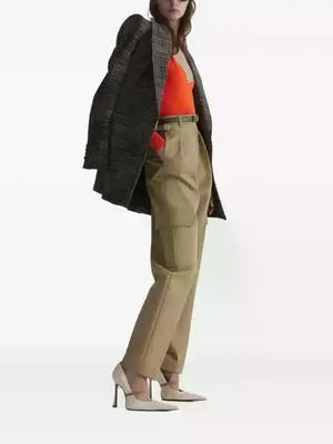 MUGLER Cashmere V-neck Knit Top