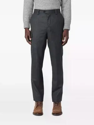 Brunello Cucinelli Virgin-wool Cargo Pants - Grey