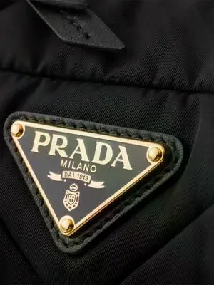 Prada Padded Re-nylon Shoulder Bag - Black