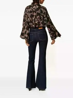 TWINSET Belt-loop Flared Jeans