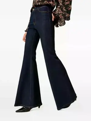 TWINSET Belt-loop Flared Jeans
