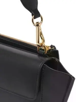 WANDLER Mini Hortensia Leather Clutch Bag