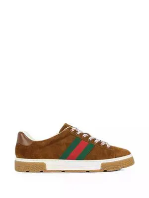 Gucci Ace Web-detail Low-top Sneakers - Brown