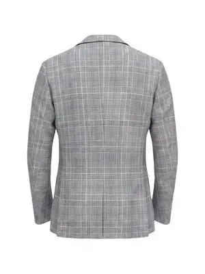 Isaia Prince Of Wales Check Blazer