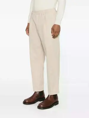 Eleventy Pleated Elasticated-waistband Trousers