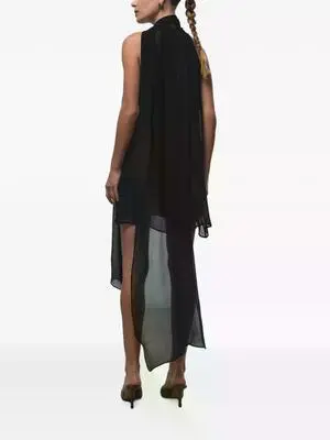 CAYET Mia Asymmetric Draped Mini Dress