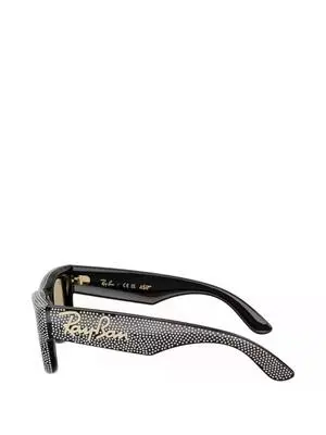 Ray-ban Wayfarer Crystal-embellished Sunglasses - Grey