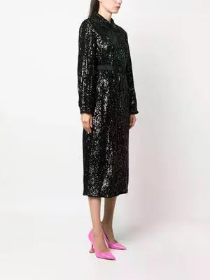 SELF-PORTRAIT Sequined Embellishment Coat