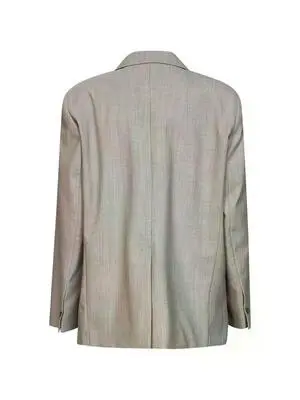 Max Mara Single-breasted Virgin Wool Blazer - Neutrals