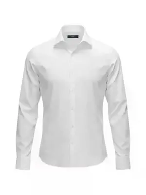 100HANDS Long-sleeve Spread-collar Shirt - White