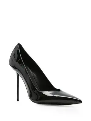 Paris Texas Lidia Patent-finish Pointed-toe Pumps - Black