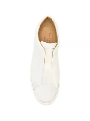 HENDERSON BARACCO Grainy Leather Slip-on Sneakers