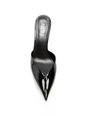 Paris Texas Lidia Patent-leather Pointed-toe Mules - Black