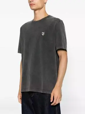 Maison Kitsuné Faded-effect Fox Head T-shirt