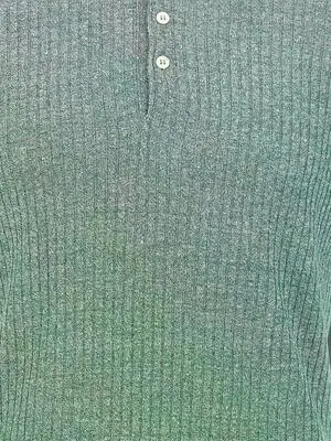 GRAN SASSO Ribbed-knit Polo Shirt