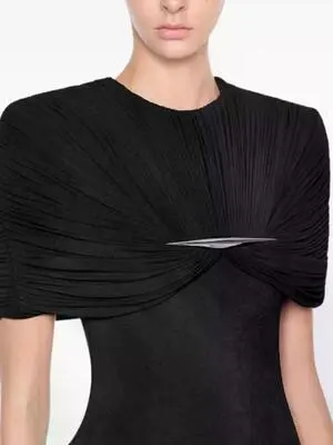 CHATS BY C.DAM Draped Mini Dress
