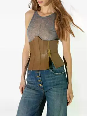 Elisabetta Franchi Bustier Belt With Zip