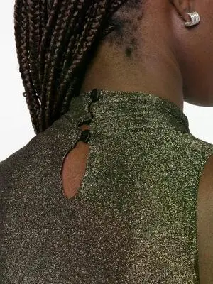 FORTE_FORTE Glitter-effect High-neck Body