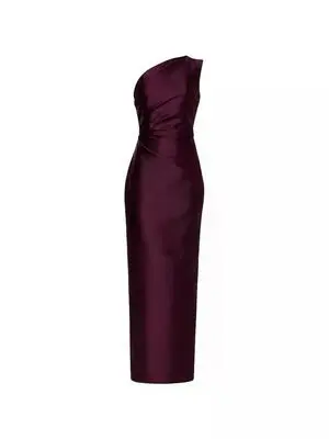 Solace London Kira One-shoulder Maxi Dress - Purple
