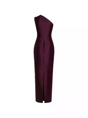 Solace London Kira One-shoulder Maxi Dress - Purple