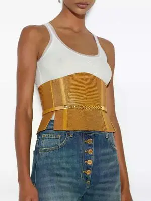 Elisabetta Franchi Bustier-style Leather Belt