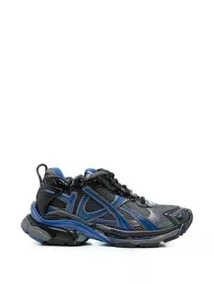 Balenciaga Runner Panelled Sneakers - Black