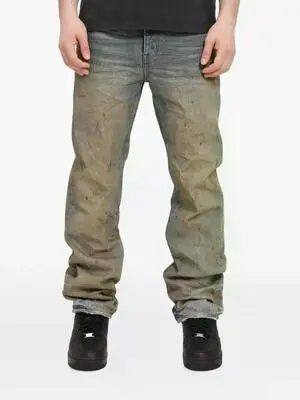 PURPLE BRAND Distressed Paint-splatter Jeans - Blue