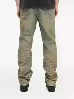 PURPLE BRAND Distressed Paint-splatter Jeans