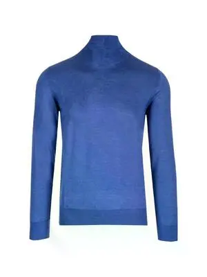 AL DUCA D’AOSTA 1902 Ribbed-trim Roll-neck Sweater - Blue