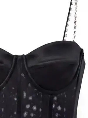 Rebecca Vallance Crystal-embellished Bodysuit