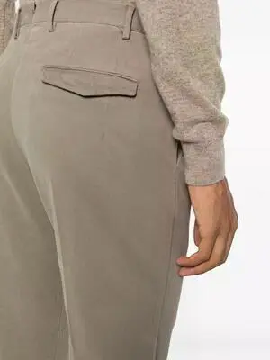 PT TORINO Straight-leg Modal-blend Trousers In Taupe - Grey