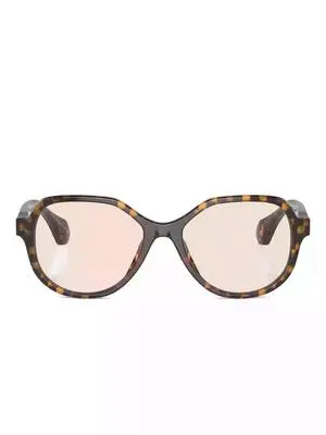 ALAIN MIKLI Damier Sunglasses - Brown