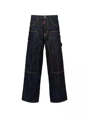 Dsquared2 Japanese Rinse Baggy Carpenter Jeans - Blue