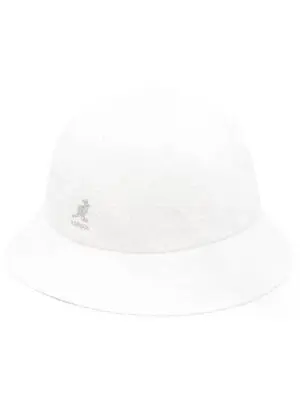KANGOL Embroidered-logo Bucket Hat - White