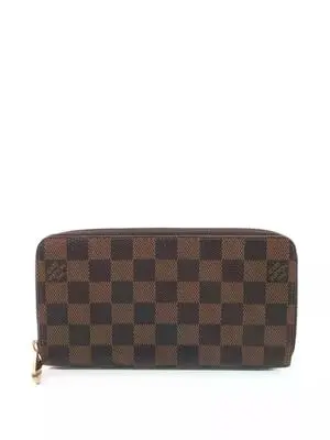 LOUIS VUITTON 2012 Damier Ebene Zippy Wallet - Brown