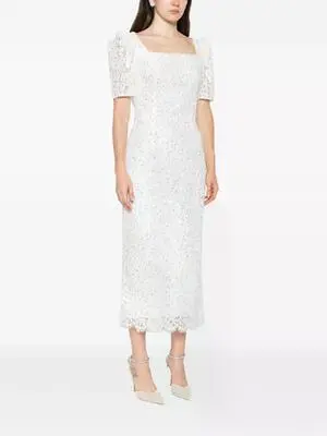 ADAMARIS Sequin-embroidered Lace Dress