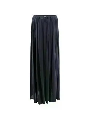 Max Mara Pleated Maxi Skirt - Blue