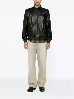 Dsquared2 Zip-up Leather Jacket