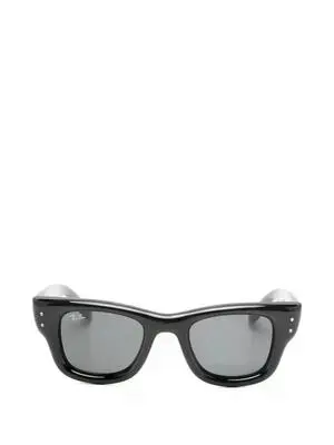 Ray-ban Wayfarer Puffer Crystal-embellished Sunglasses - Black