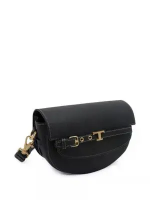 TOD'S Mini T Signature Crossbody Bag - Black