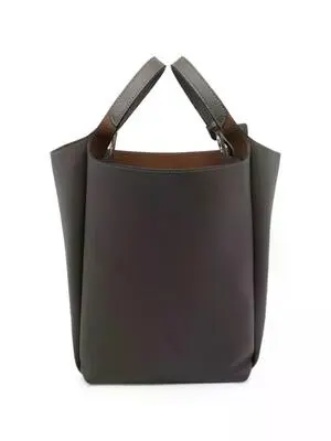 TOD'S Leather Logo-charm Bucket Bag - Grey