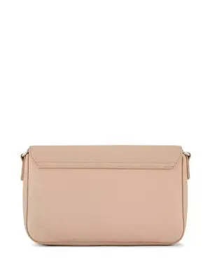 Armani Exchange Logo-stamp Pebble-texture Crossbody Bag - Neutrals