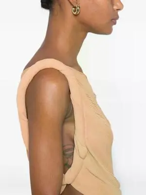 Alberta Ferretti One-shoulder Draped Top