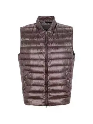 Herno Quilted Padded Gilet - Brown