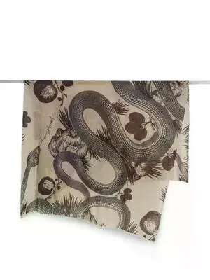 FRIENDLY HUNTING Garden Eden Cashmere Scarf - Neutrals