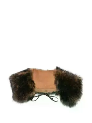 EMERSON RENALDI Liv Shearling Collar - Brown