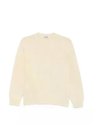 JIL SANDER Ribbed-knit Crew-neck Sweater - Neutrals