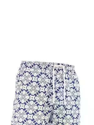 PENINSULA SWIMWEAR Casuzze Patterned Drawstring Swim Shorts