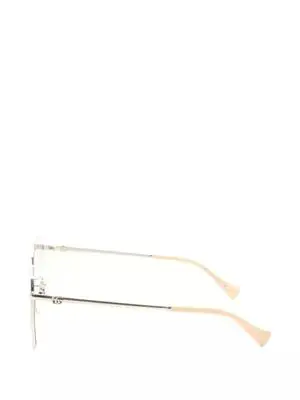 Gucci Tone Square Frame Sunglasses