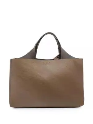 TOD'S Leather Tote Bag - Neutrals